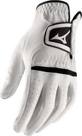 Mizuno Comp Herren Golfhandschuh aus Leder, linke Hand, Wei&szlig;, Gr&ouml;&szlig;e S