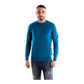 Paolo Pecora Rundhals-Strickware - - Knitwear - Herren - Blau - L