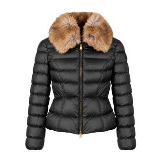 Peuterey Doudoune &agrave; capuche avec zips lat&eacute;raux - Femme - Vestes - Noir - Taille: 42 FR