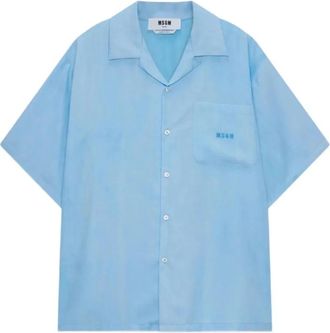 Msgm Msgm, Homme, Chemises, Bleu, Taille: L Camicia