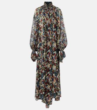 Khaite Robe longue Edgar en tulle de soie