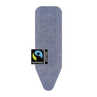 Brabantia Dicke Schaumstoff- und Filzpolsterung B&uuml;gelbrettbezug, Baumwolle, Denim-blau, Size B (124 x 38 cm)