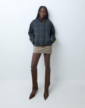 Abercrombie & Fitch Scarlett Minirock mit hoher Taille in Braun