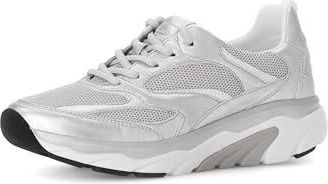 Gabor Baskets basses pour femme, argent&eacute; blanc 80, 35 EU