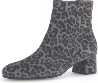 Gabor Damen Chelsea Boots, Frauen Stiefeletten,silbrt,Casual,Fashion,metallic,Effekt,Easy-Walking,elegant,einlege-Sohle,Navy,grau,38.5 EU / 5.5 UK