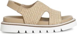 Caf&egrave;noir Sandales Tress&eacute;es, Pour Femme, Couleur Beige, Taille 41