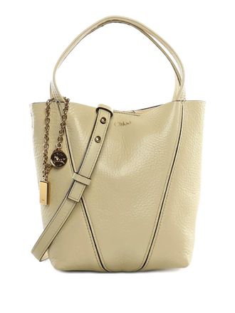 Chlo&eacute; Spin charm shoulder bag - Tons neutres