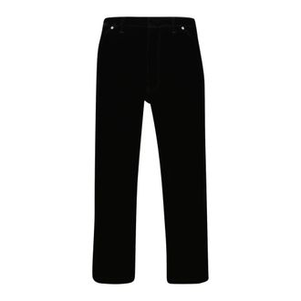 Prada Samt-Denim-Jeans mit weiter Passform - - Jeans - Herren - Schwarzk - M