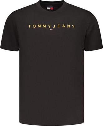 Tommy Hilfiger Schwarzes Baumwolle Herren T-Shirt