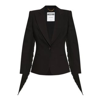 Moschino Damen, Jacken, Schwarzk, 2XSGröße