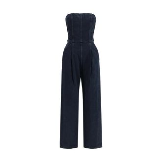 A Gold E Damen, Jumpsuits & Playsuits, Blau, XSGröße