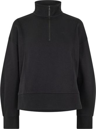 Timberland Sweatshirt f&uuml;r Damen, mit kurzem Rei&szlig;verschluss, Fleece (Schwarz)