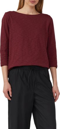 s.Oliver Shirt mit Flammgarnstruktur und 3/4-&Auml;rmeln