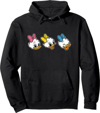 Disney April May & June Duck Big Face Retro Trip Matching Pullover Hoodie