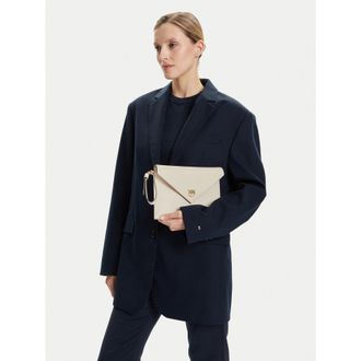 Pinko Handtasche PINKO Flat Purse Handle AI 25-26 PCPL104820 A0F1 &Eacute;cru