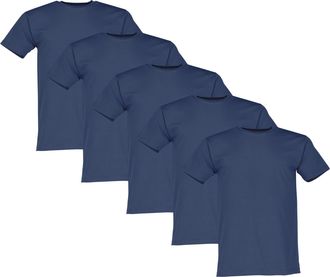 Fruit Of The Loom Original T Shirt 5er-Pack Herren, Navy, 3XL