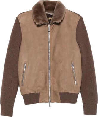 Moorer Jacke mit Reißverschluss - Braun