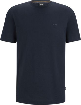 BOSS T-Shirt mit Logo-Print - Blau