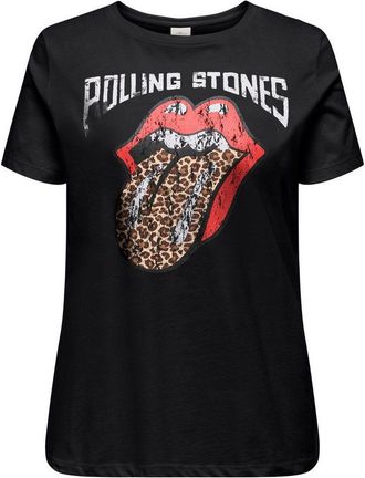 Only Carmakoma Kurzarmshirt CARROLL LIFE SS O-NECK REG TEE LC JRS