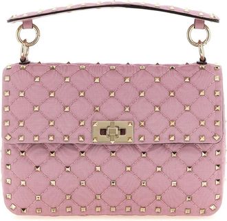 Valentino Garavani Femme, Sacs, Rose, Taille: ONE Size Rockstud Spike Shoulder Bag