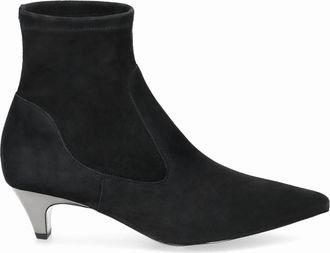 Peter Kaiser Damen - Stiefeletten 75317 LEDER STRETCH in schwarz Rauleder