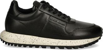 Emporio Armani Sneakers aus Leder - Schwarz