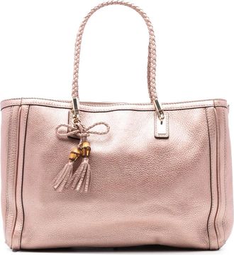 Gucci Shopper - Medium Metallic Leather Bella Tote - Gr. unisize - in Gold - f&uuml;r Damen