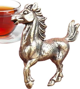 Generic Statuen f&uuml;r Heimtextilien | Galoppierende Messing Vintage Collectibles - Figur Dekoration | F&uuml;r Auto Wohnzimmer B&uuml;ro Caf&eacute; Buchladen Vitrine Display