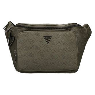 Guess Homme, Sacs, Vert, Taille: ONE Size Sac banane en similicuir