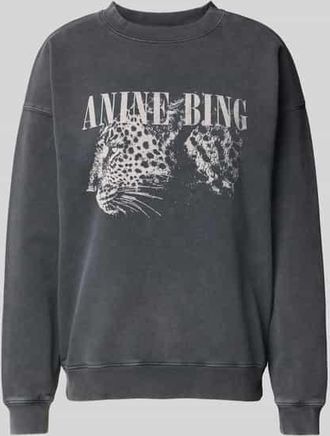 Anine Bing Regular Fit Sweatshirt mit Logo-Print