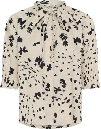 Part Two Femme, Blouses et Chemises, Multicolore, Taille: 48 FR Chemisier Imprim&eacute; Fleurs et Pois