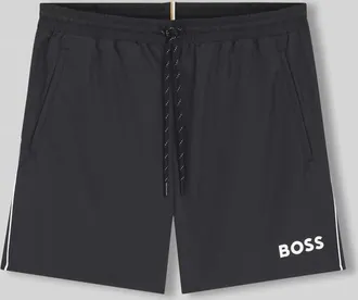 HUGO BOSS Badehose mit Paspelnaht in Kontrastfarbe Modell STARFISH