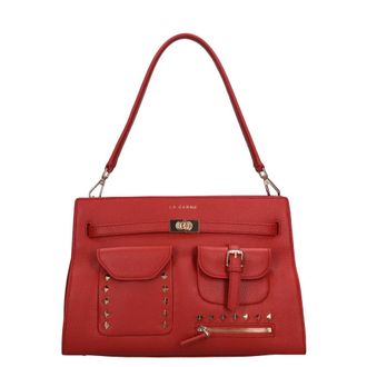 La Carrie Rock Pocket Leder Tasche - - Bags - Damen - Rot - ONE SIZE