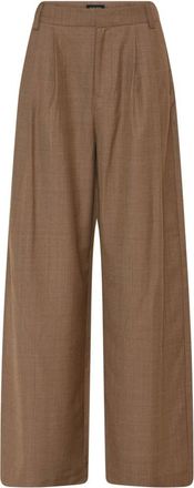 Bruuns Bazaar Femme, Pantalons, Brun, Taille: 36 FR Wide Pantalons