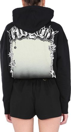 Givenchy Oversize Hooded Cotton Sweatshirt - Black