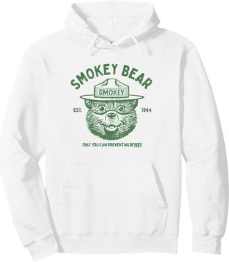 Giant Step Design Co. Vintage Smokey Bear Logo Only You Can Prevent Wildfires Pullover Hoodie