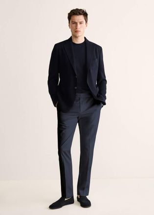 Mango Pantalon slim-fit coton bleu marine - Homme - 40 - MANGO MAN