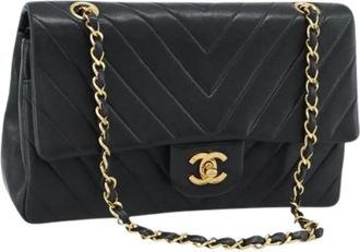 Chanel Sac bandouli&egrave;re vintage doccasion - Femme - Pre-owned - Noir - Taille: ONE Size