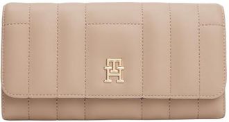 Tommy Hilfiger Portefeuille Femme Feminine Flap Grand, Beige (Coastal Taupe), Taille Unique