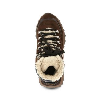 Brunello Cucinelli Suede Shearling-Lined Boot - Brown
