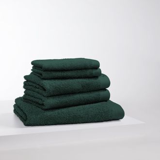 s.Oliver 5 TLG Handtuch Set - 100% Baumwolle, 600 g/m&sup2;, weich & angenehm, 2X G&auml;stehandt&uuml;cher + 2X Handt&uuml;cher + 1x Duschtuch flaschengr&uuml;n