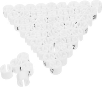 SOLUSTRE Kleiderbügel Nummernmarkierungen Aus Kunststoff 50 Stück Größenetiketten Einfache Anbringung Praktische Größenmarkierungen Für Kleiderbügel Haushalts 