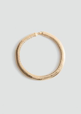 Mango Collier effet serpent or - Femme - Taille unique - MANGO