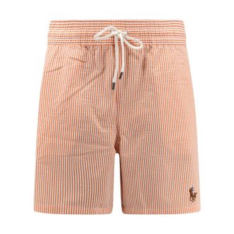 Polo Ralph Lauren Homme, Maillots de bain, Orange, Taille: M Cale&ccedil;on de bain classique Traveler 14,6 cm
