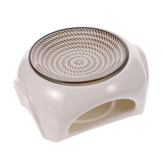 SOLUSTRE Wachs Aromatherapie Licht Aromalampe Keramik Wei&szlig; Tragbar Duftlampe F&uuml;r Wohnzimmer Schlafzimmer Spa Dekor