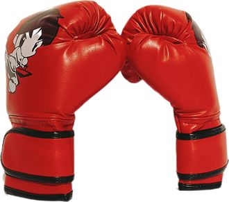 Generico Boxhandschuhe f&uuml;r Jugendliche, Kickboxhandschuhe aus PU-Leder, atmungsaktiv und bequem, Kampfausr&uuml;stung f&uuml;r Jugendliche f&uuml;r Kinder