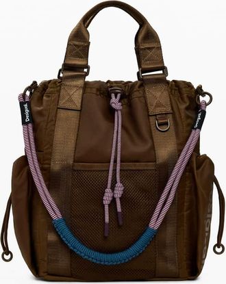Desigual Mittelgro&szlig;er Rucksack in Braun mit vielf&auml;ltigen Tragem&ouml;glichkeiten