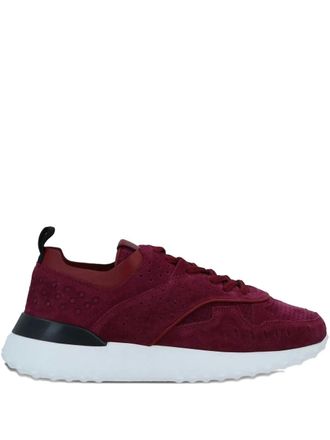 Tod's baskets &agrave; design perfor&eacute; - Rouge
