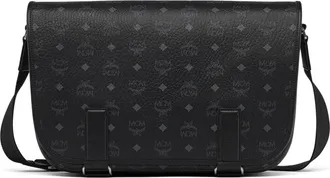MCM Crossbody Bags - Aren Messenger-Tasche in Visetos - Gr. unisize - in Schwarz - für Damen
