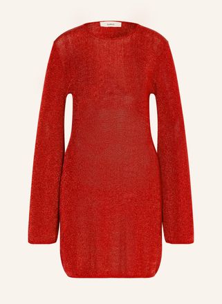 BA&SH Ba&Sh Cocktailkleid Zulma Mit Glitzergarn rot